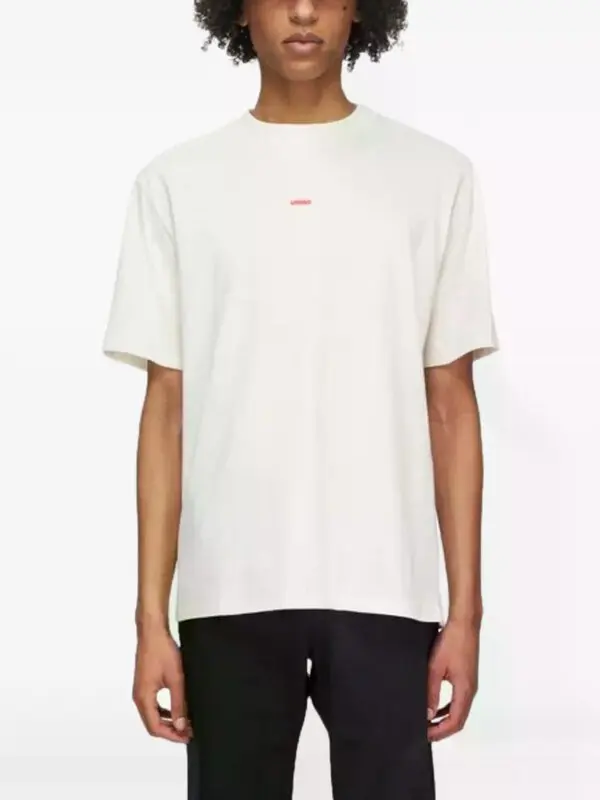UNNA Heart-print Logo-print T-shirt