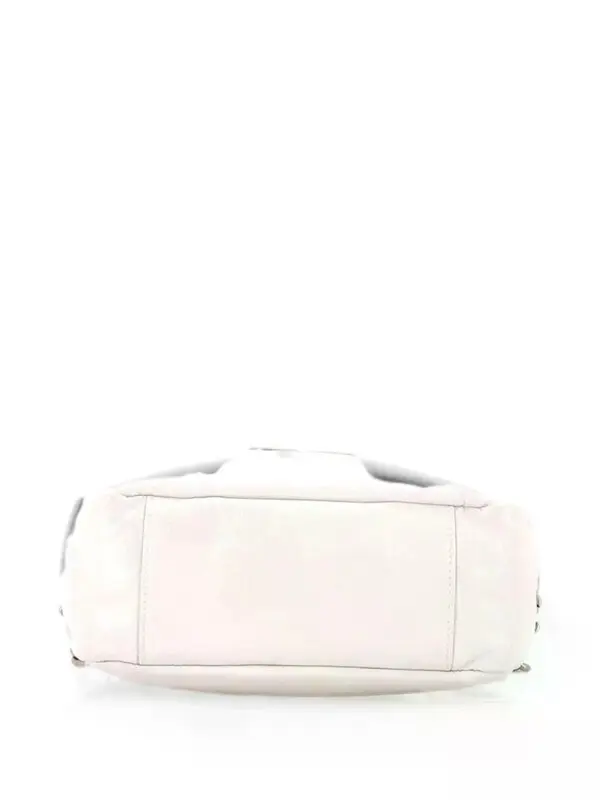 Balenciaga Monaco Leather Xs Camera Bag - White