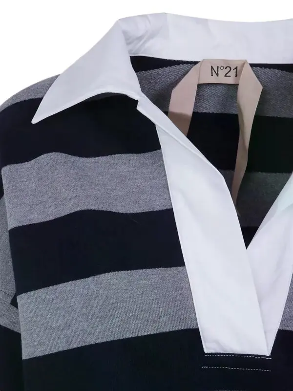 N°21 Striped Cotton Hoodie