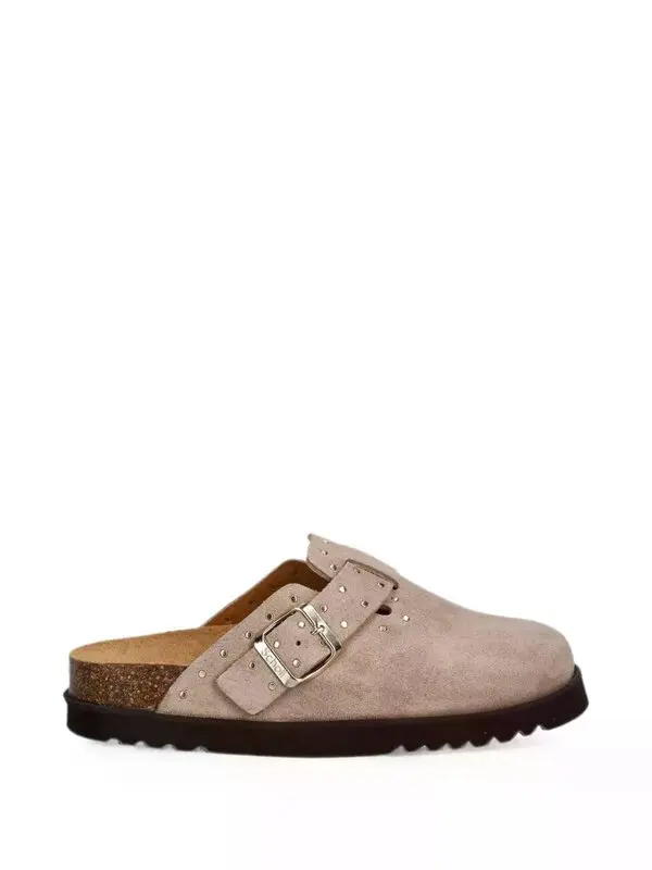 DR. SCHOLL'S SHOES Studded Buckled Slides