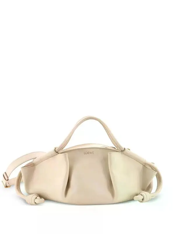 Loewe Paseo Bag Shiny Nappa Calfskin Shoulder Bag - White