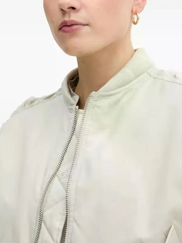 Alpha Industries Ruched Sleeve Hooded Jacket