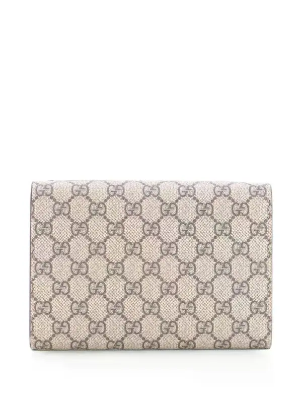 Gucci Dionysus Chain Wallet Gg Coated Canvas Small Crossbody Bag - Red