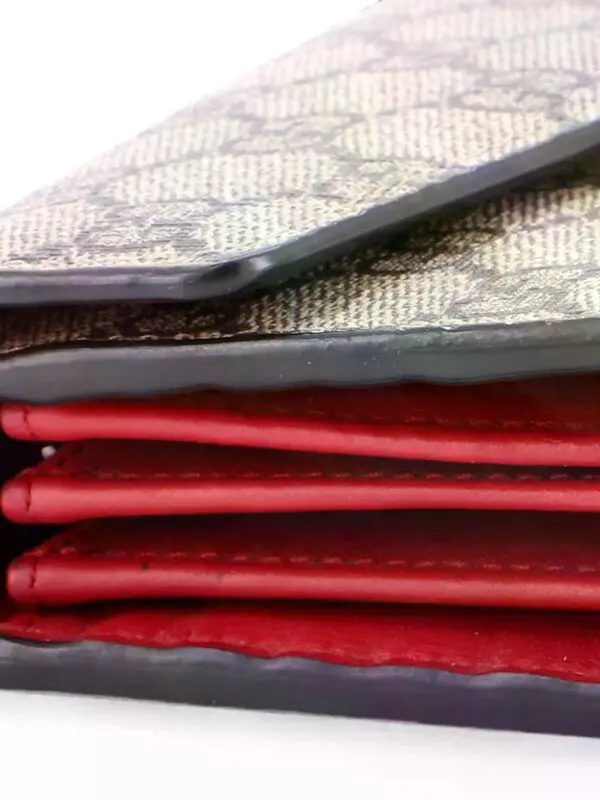 Gucci Dionysus Chain Wallet Gg Coated Canvas Small Crossbody Bag - Red