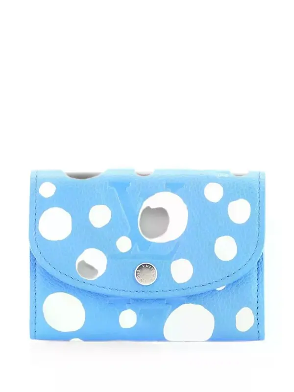 LOUIS VUITTON Rosalie Coin Purse Yayoi Kusama Infinity Dots Monogram Empreinte Giant Small Wallets - Blue