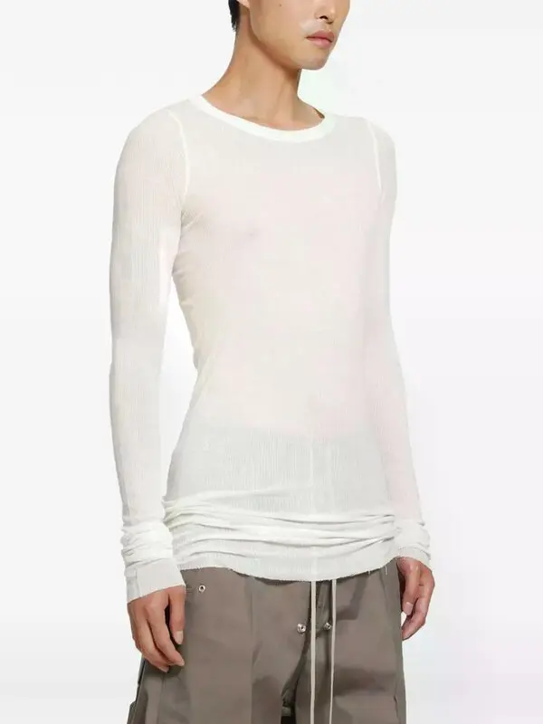 Rick Owens Tower Ribbed Long-sleeve T-shirt