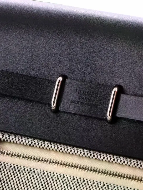 Hermès Herbag Zip Toile And Leather 20 Shoulder Bag