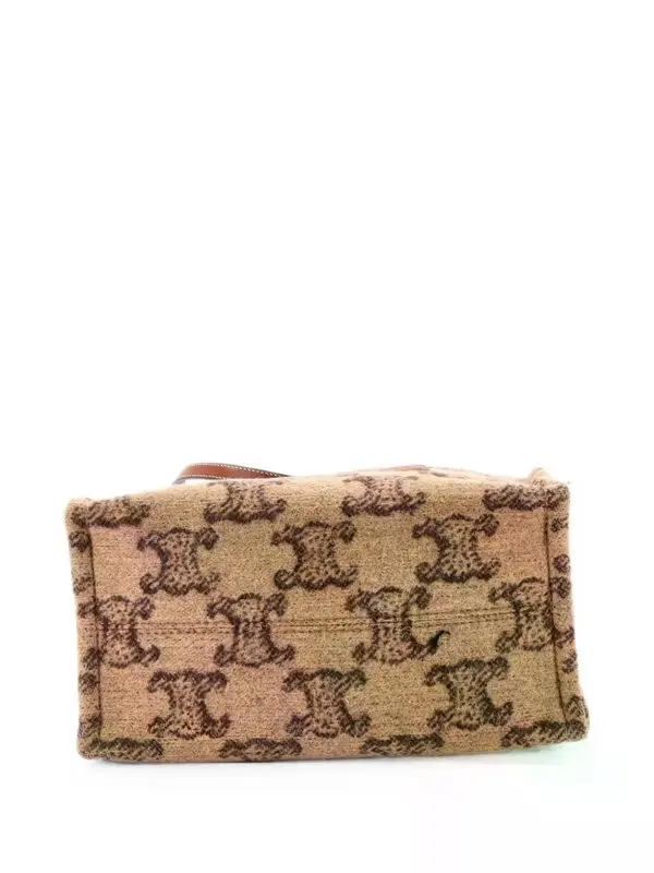 Celine Cabas Thais Triomphe Wool Small Tote Bag