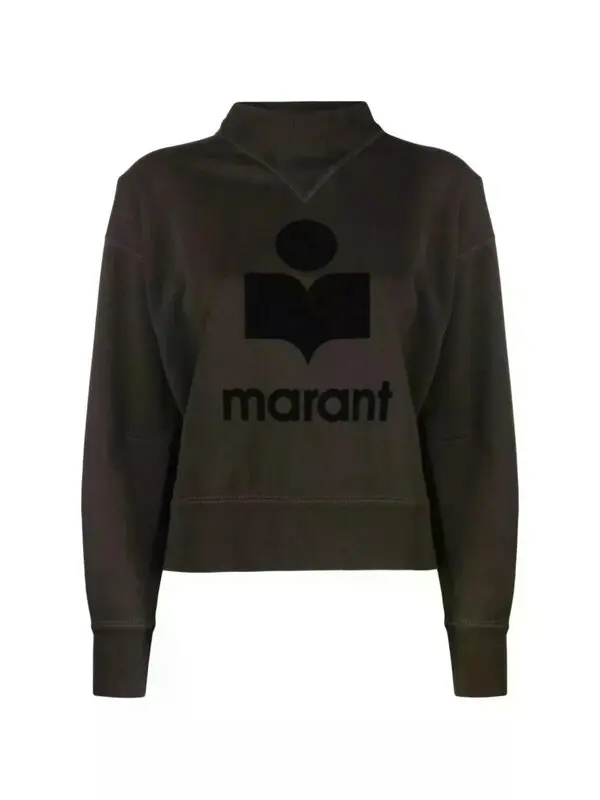 MARANT ETOILE Moby Flocked-logo Sweatshirt