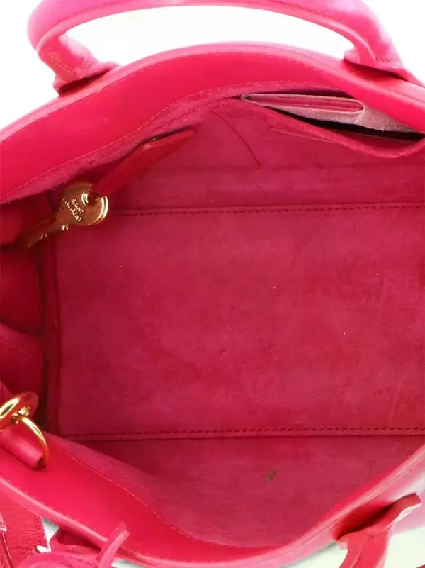 Saint Laurent Sac De Jour Leather Nano Tote Bag - Pink