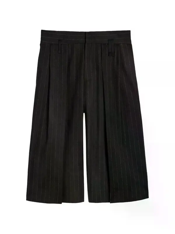 Simone Rocha Pinstriped Wide-leg Shorts