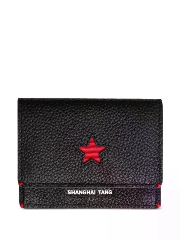 Shanghai Tang Tang Star Cut-out Billfold Wallet - Black