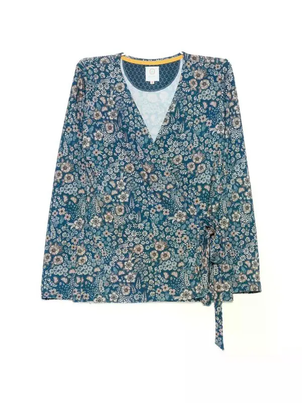 PIP STUDIO Floral-print Wrap Top