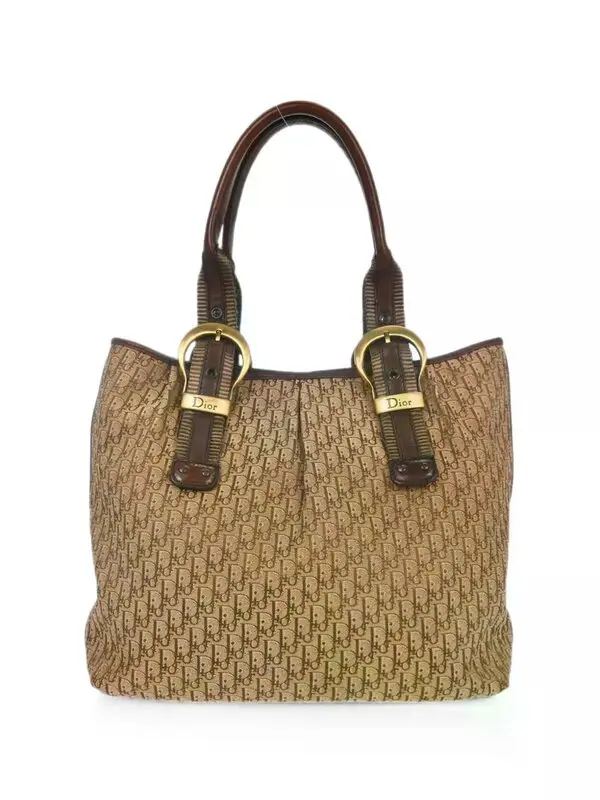 Dior 2007 Trotter Shoulder Bag - Neutrals