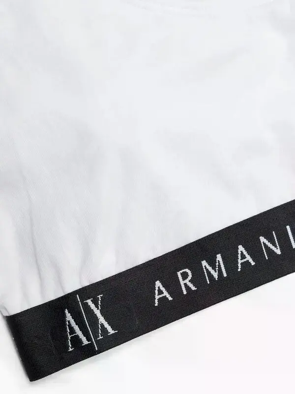 Armani Exchange Logo-band Bralette