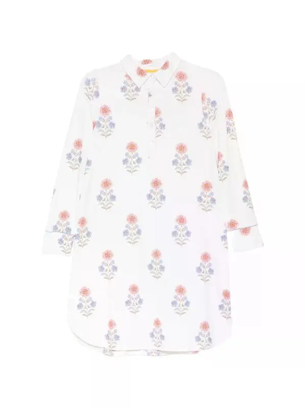 PIP STUDIO Floral-print Long-sleeve Nightdress