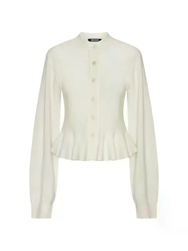 ROTATE BY BIRGER CHRISTENSEN Sculptured Knit Cardigan