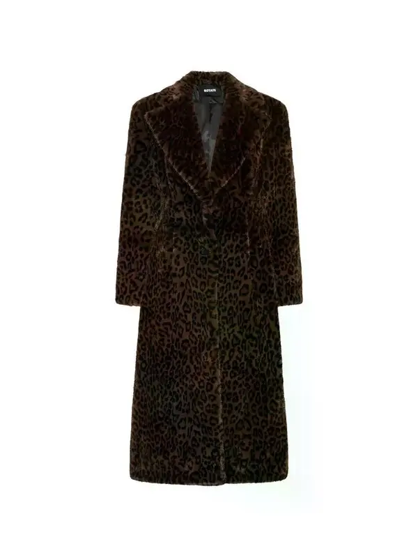 ROTATE BY BIRGER CHRISTENSEN Faux Fur Coat - Brown