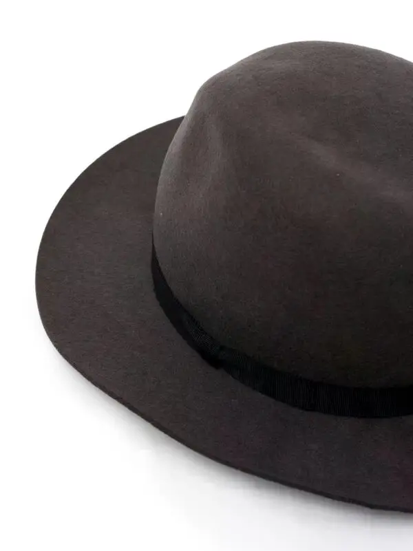 Yohji Yamamoto Grosgrain-trim Fedora Hat