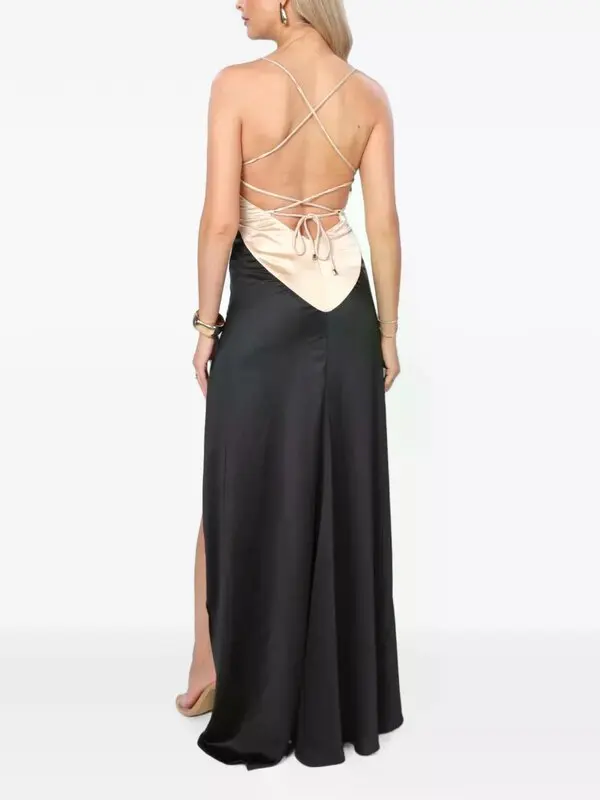 ROSERRY Seville Two-tone Backless Maxi Dress