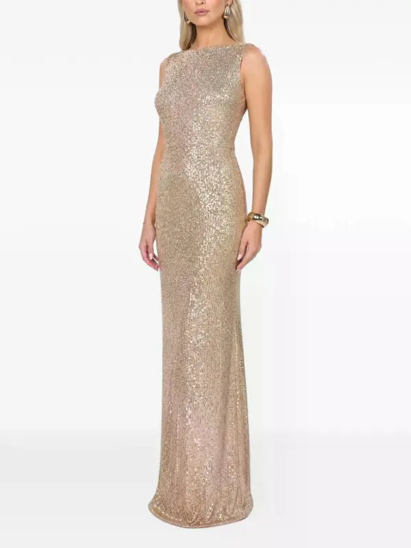 ROSERRY Kylie Sequin-embellished Sleeveless Maxi Dress
