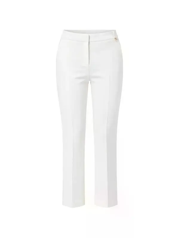 Elisabetta Franchi Logo-plaque Cropped Trousers