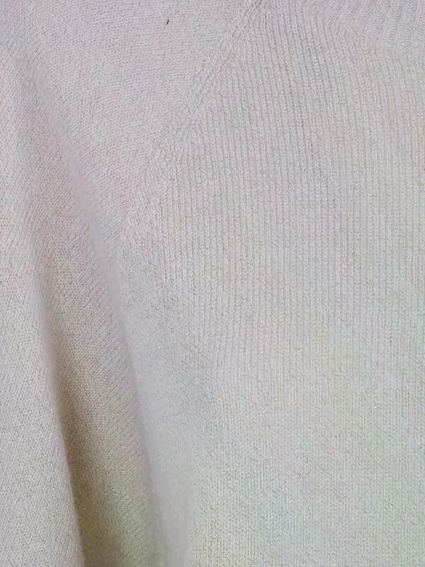 TWINSET Lurex-knit Raglan-sleeve Sweater