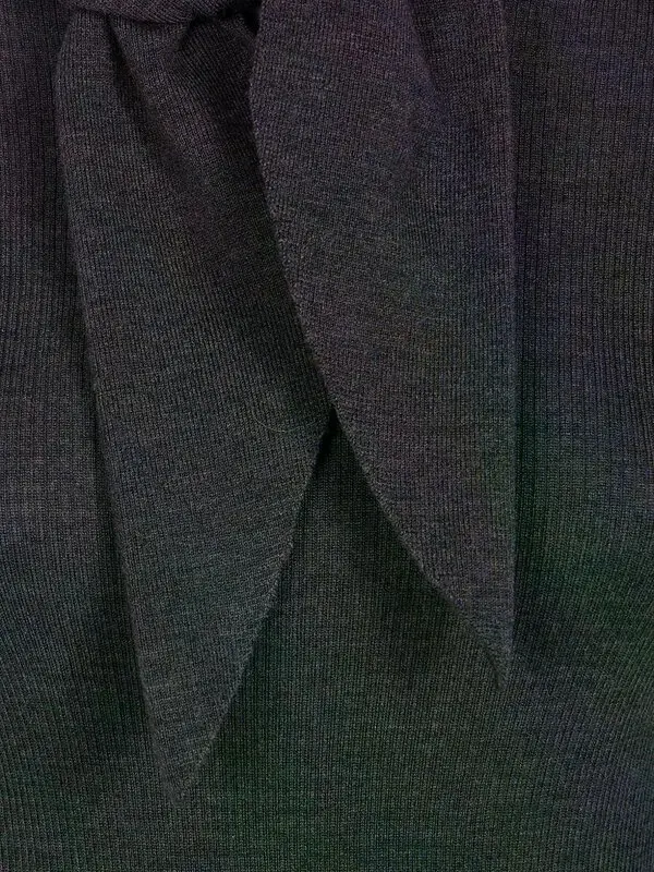 P.a.r.o.s.h Tie-neck Ribbed-knit Sweater
