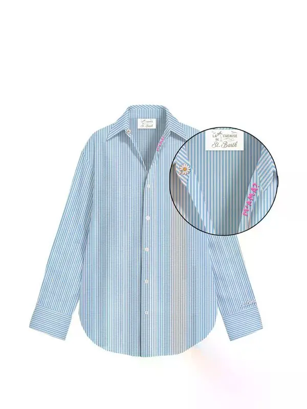 MC2 SAINT BARTH Striped Button-down Shirt
