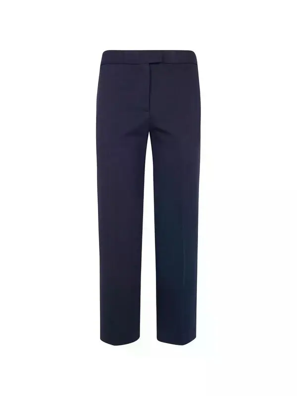 Liviana Conti Pressed-crease Tailored Trousers - Blue