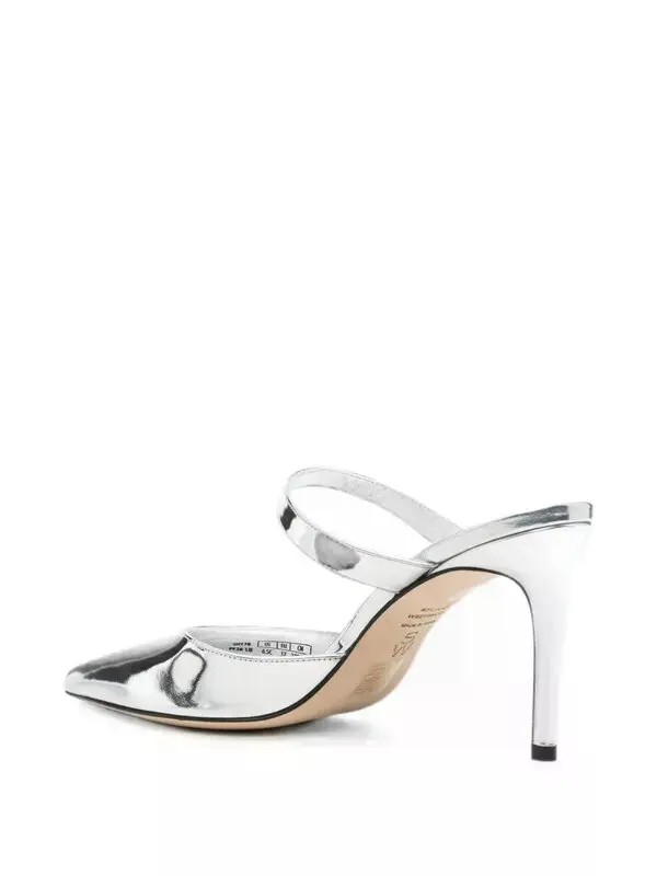 STUART WEITZMAN Pointed-toe Metallic Mules