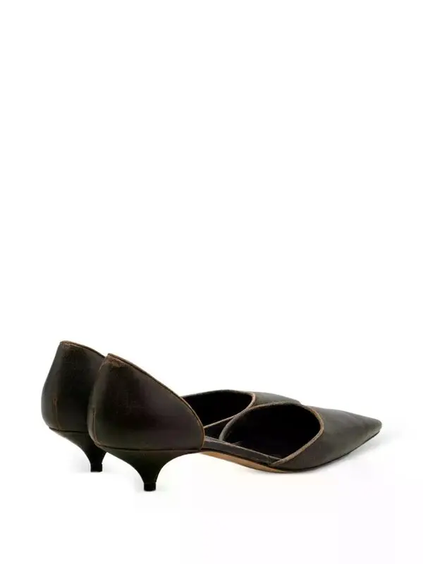 THE ROW Liisa Kitten D'orsay Pumps - Brown