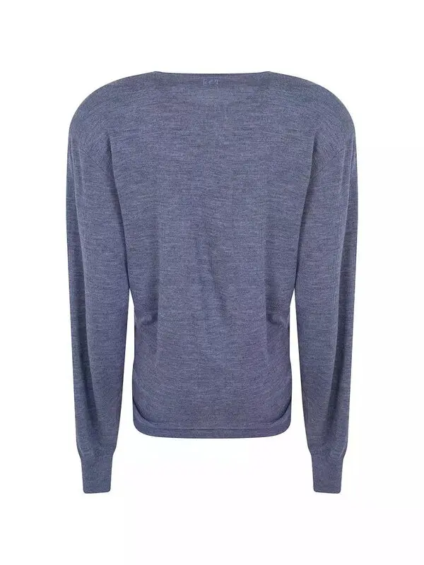 Magda Butrym Wool Knot-detail Sweater - Grey