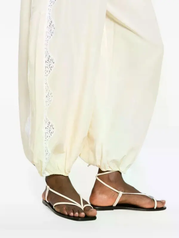 Posse Tabitha Lace-trim Pants - Neutrals