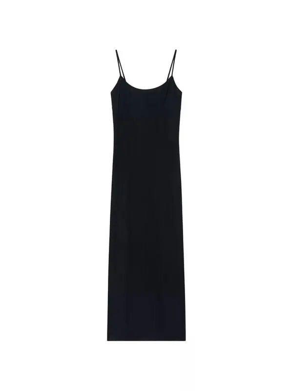Emporio Armani Spaghetti Strap Maxi Dress - Black