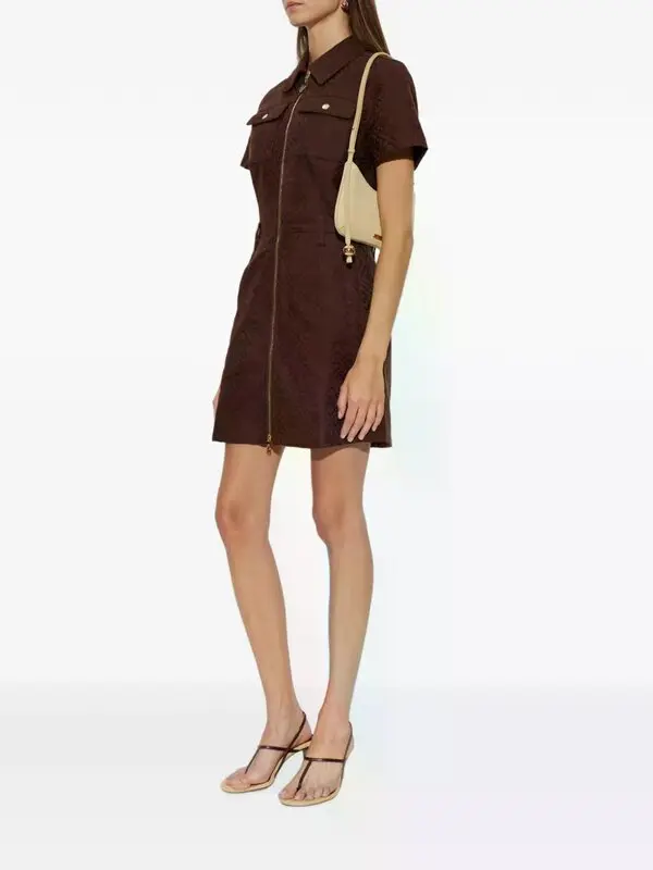 Casablanca Monogram-jacquard Mini Dress