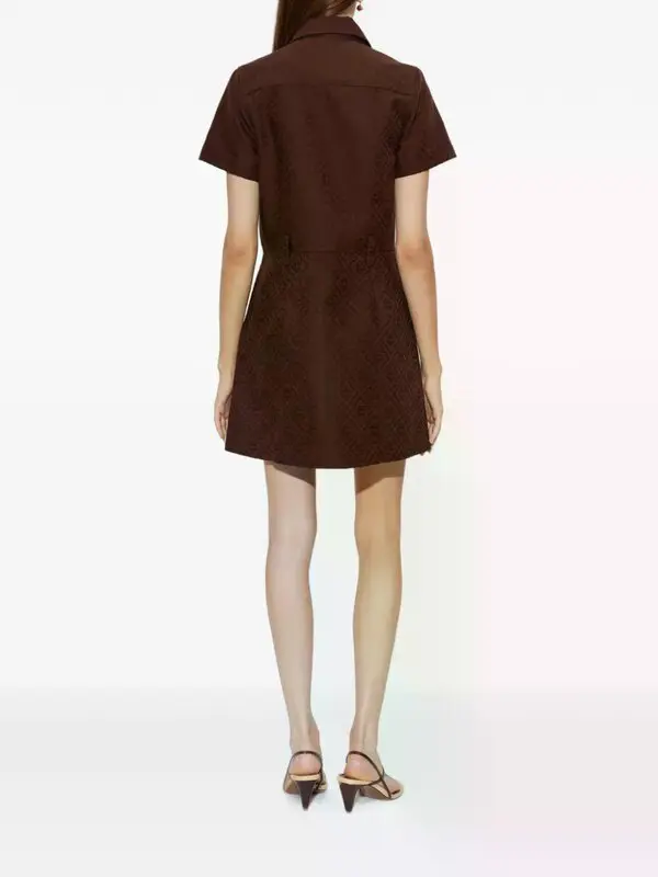 Casablanca Monogram-jacquard Mini Dress
