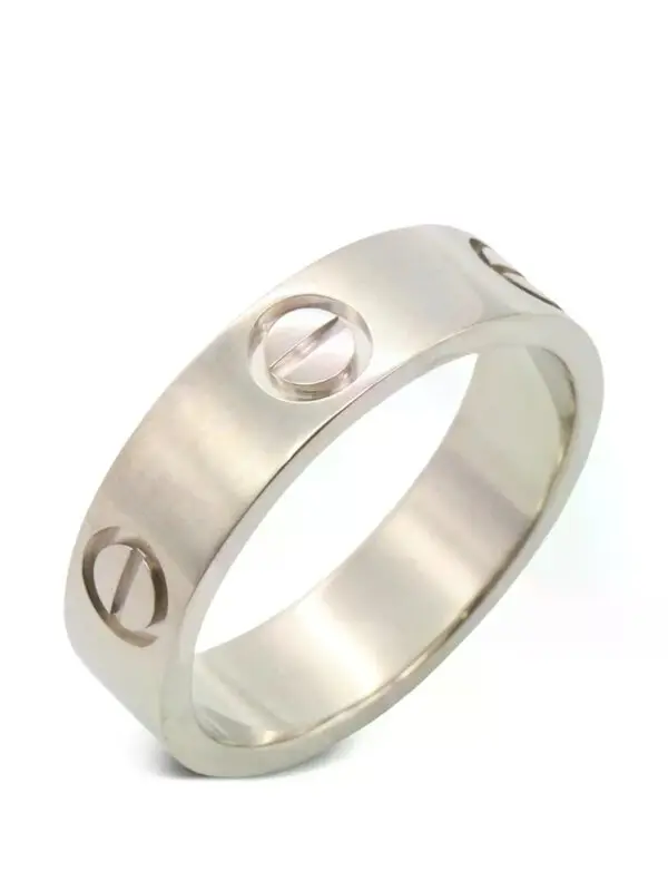 Cartier 18k White Gold Love Ring - Silver