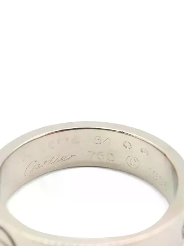 Cartier 18k White Gold Love Ring - Silver