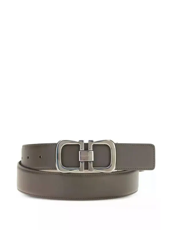 FERRAGAMO Gancini Reversible Belt - Black