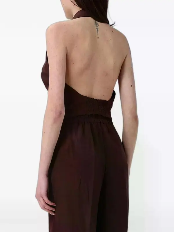 HANITA Halterneck Notched-lapel Waistcoat