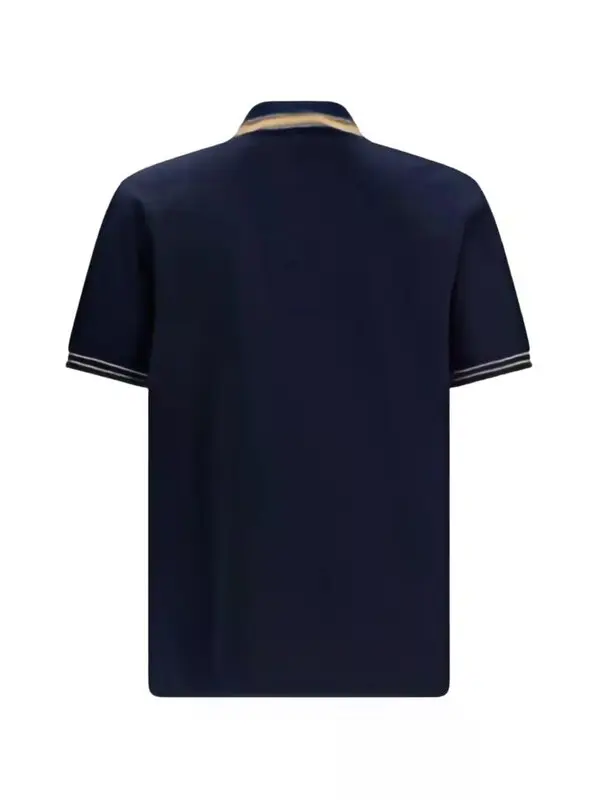 FERRAGAMO Short-sleeve Tipped-trim Polo Shirt