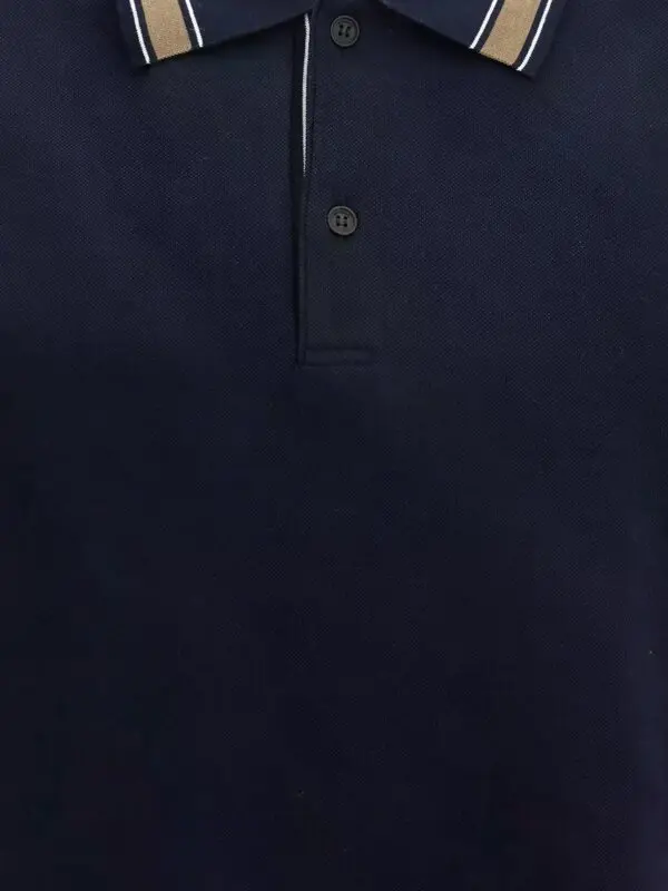 FERRAGAMO Short-sleeve Tipped-trim Polo Shirt