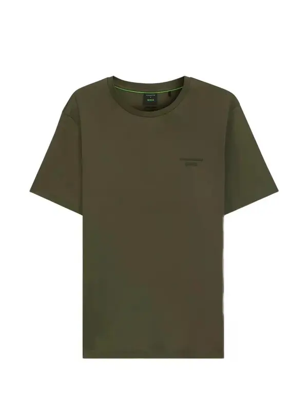 BOSS Logo-print Short-sleeve T-shirt - Green