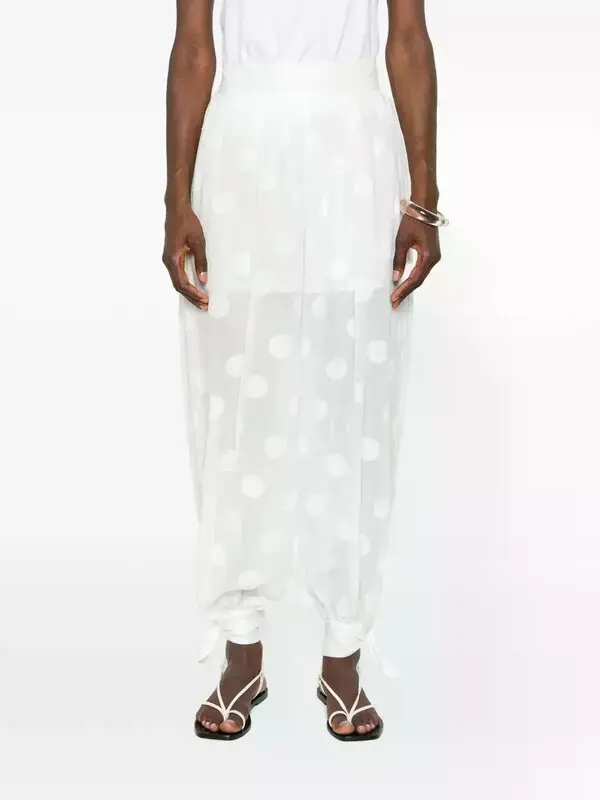 Zimmermann Solstice Polka-dot Sheer Trousers