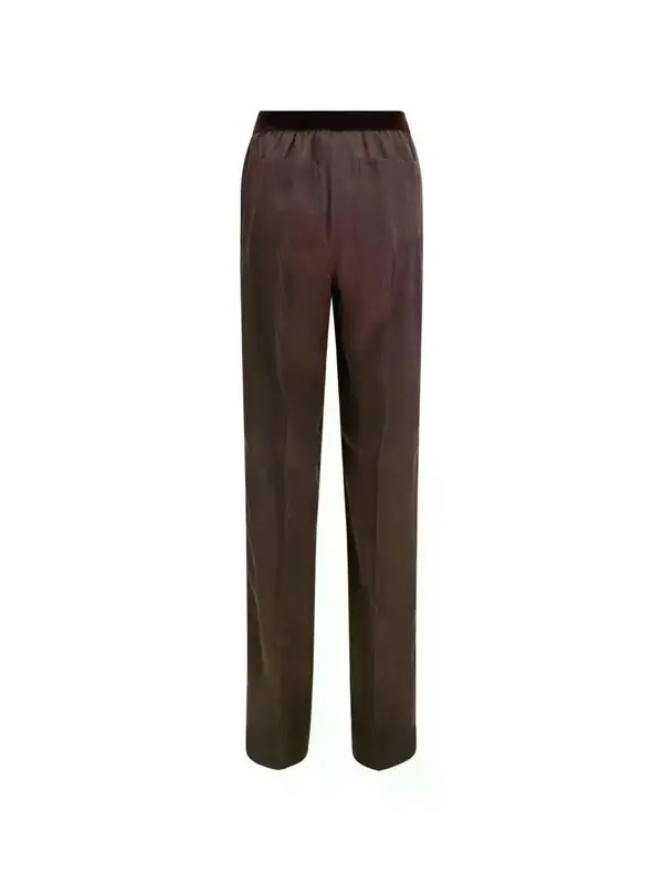 TOM FORD Logo-waistband Silk Trousers
