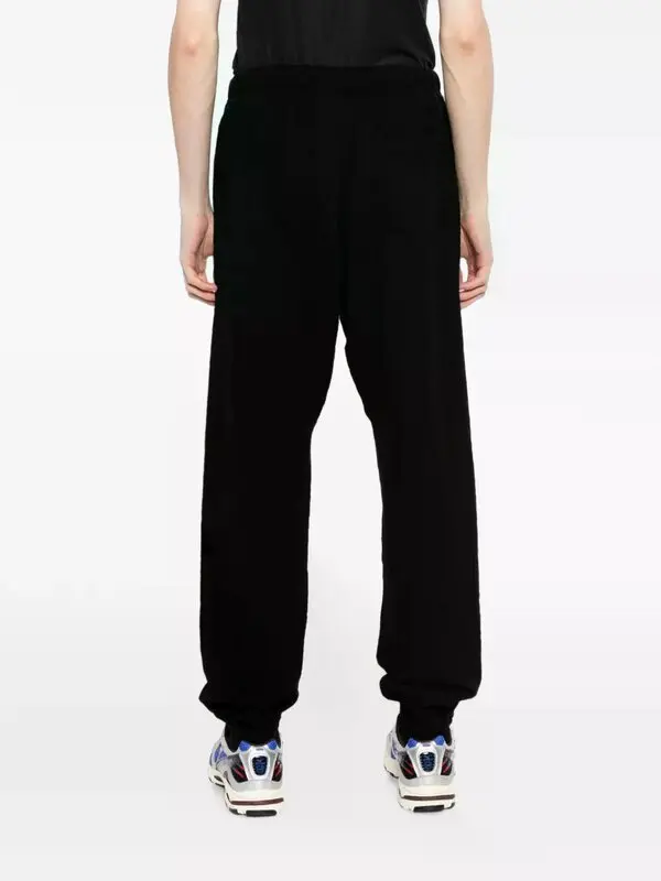 LE MONT SAINT MICHEL Mononoke-print Knitted Sweatpants - Black
