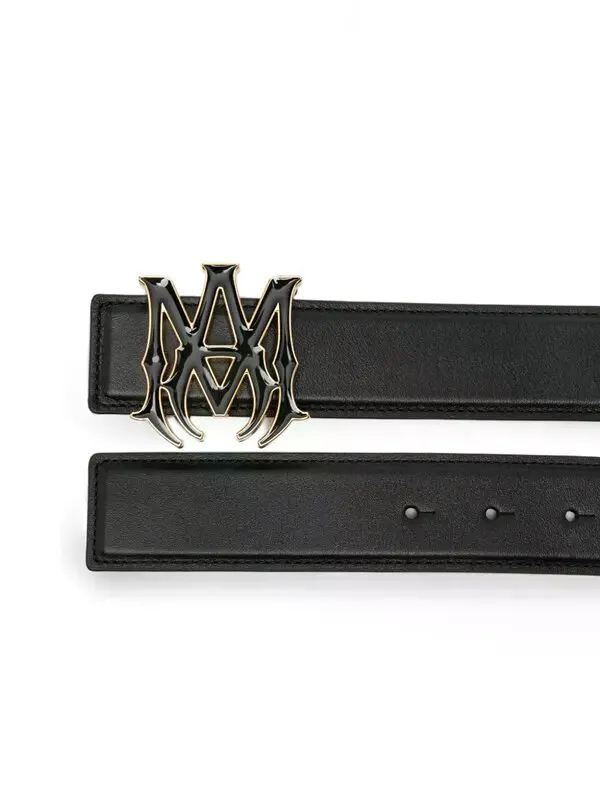 Amiri Logo Leather Belt