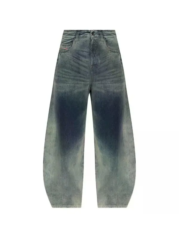 DIESEL® Faded-effect Wide-leg Jeans