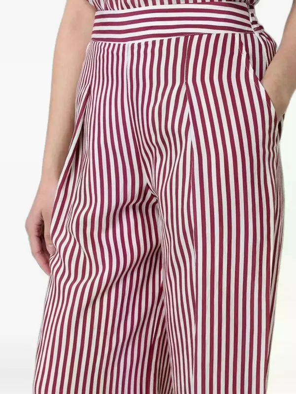 HANITA Striped Pleated Palazzo Pants